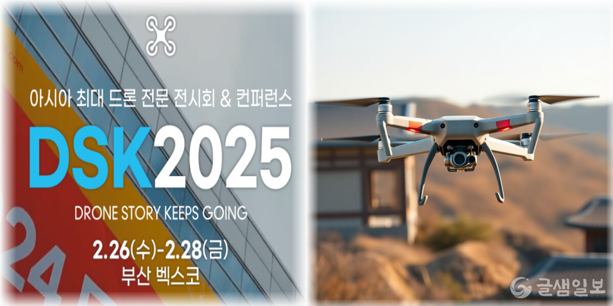 아시아 최대 드론전시회 'DSK 2025' 부산 벡스코서 개막한다
